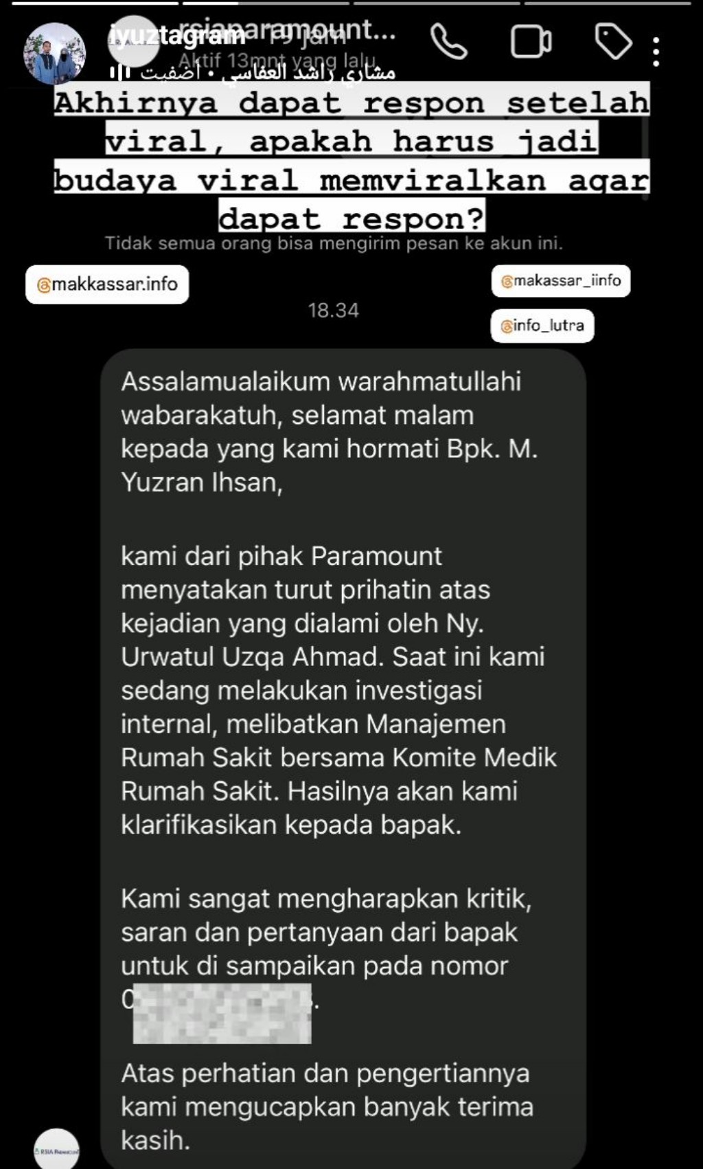 Dokternya Diduga Malapraktik ke Pasien Operasi Caesar, RSIA Paramount Makassar: Turut Prihatin ...