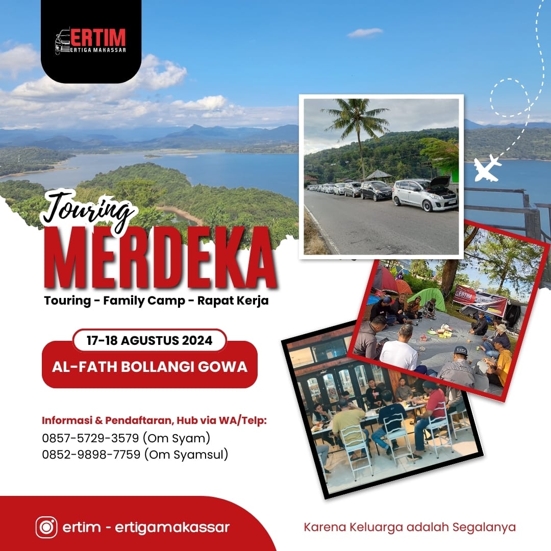 Komunitas ERTIGA Makassar Gelar Touring Merdeka 2024 - Makassar Terkini